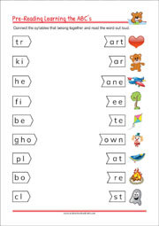 Prereading and Early Reading Skills Practice Worksheets - MyHomeSchoolMath