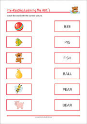 Prereading and Early Reading Skills Practice Worksheets - MyHomeSchoolMath