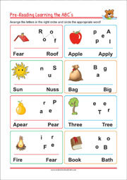 Prereading and Early Reading Skills Practice Worksheets - MyHomeSchoolMath