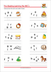 Prereading and Early Reading Skills Practice Worksheets - MyHomeSchoolMath